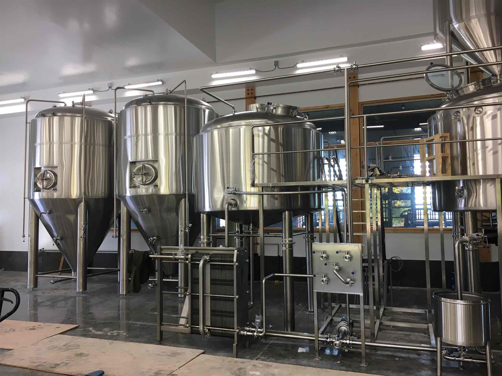 30bbl turnkey beer brewing system with FVS &BBTS