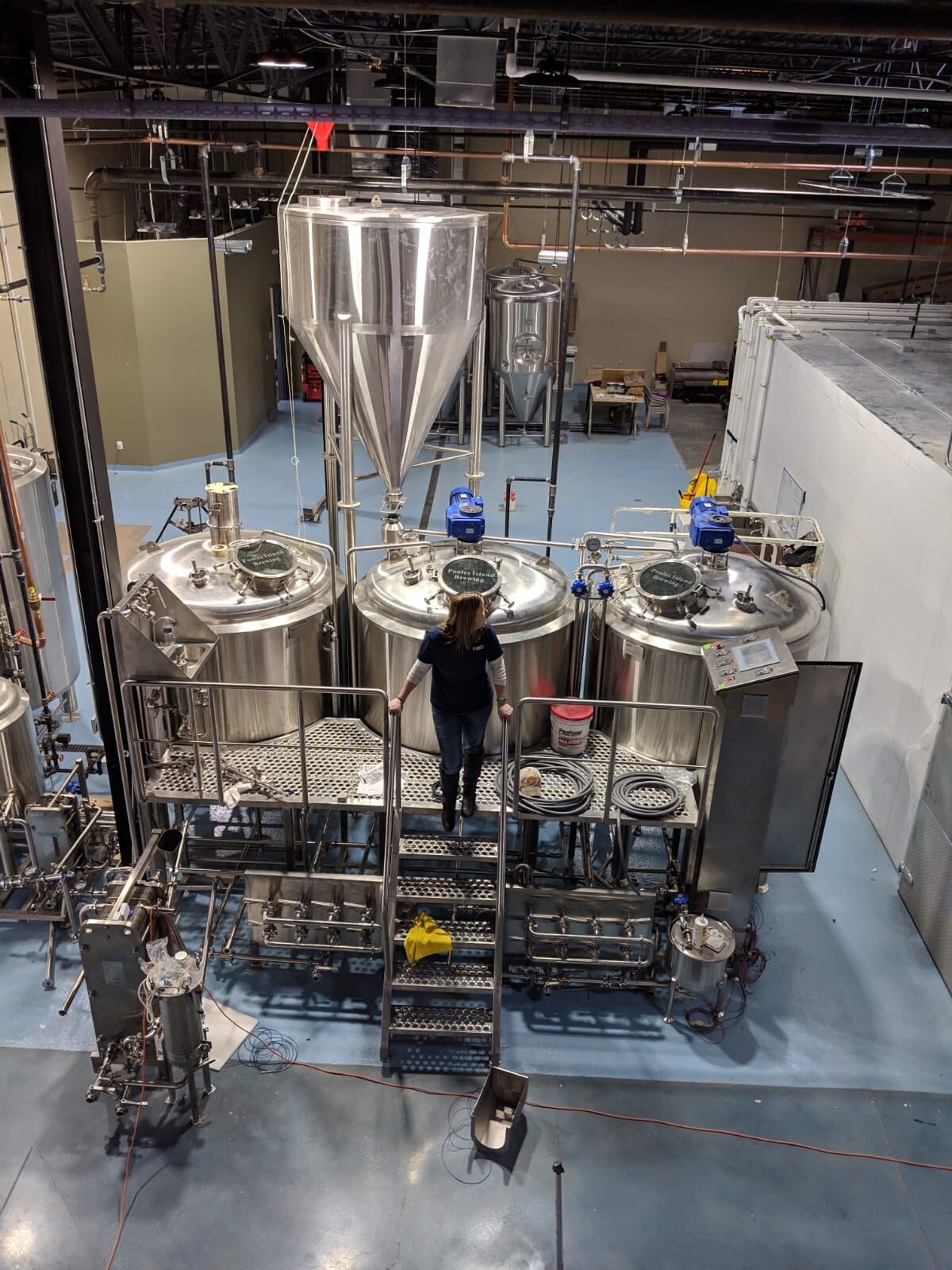 15bbl turnkey beer brewing system with FVs& BBTs