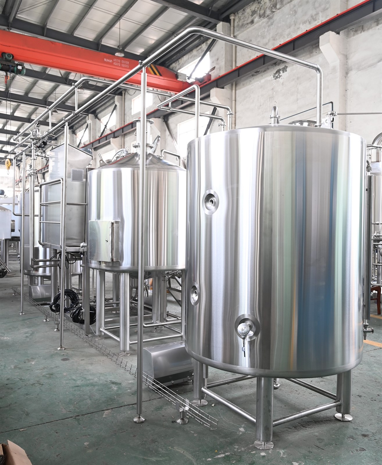 5bbl turnkey beer brewing system with FVS&BBTS