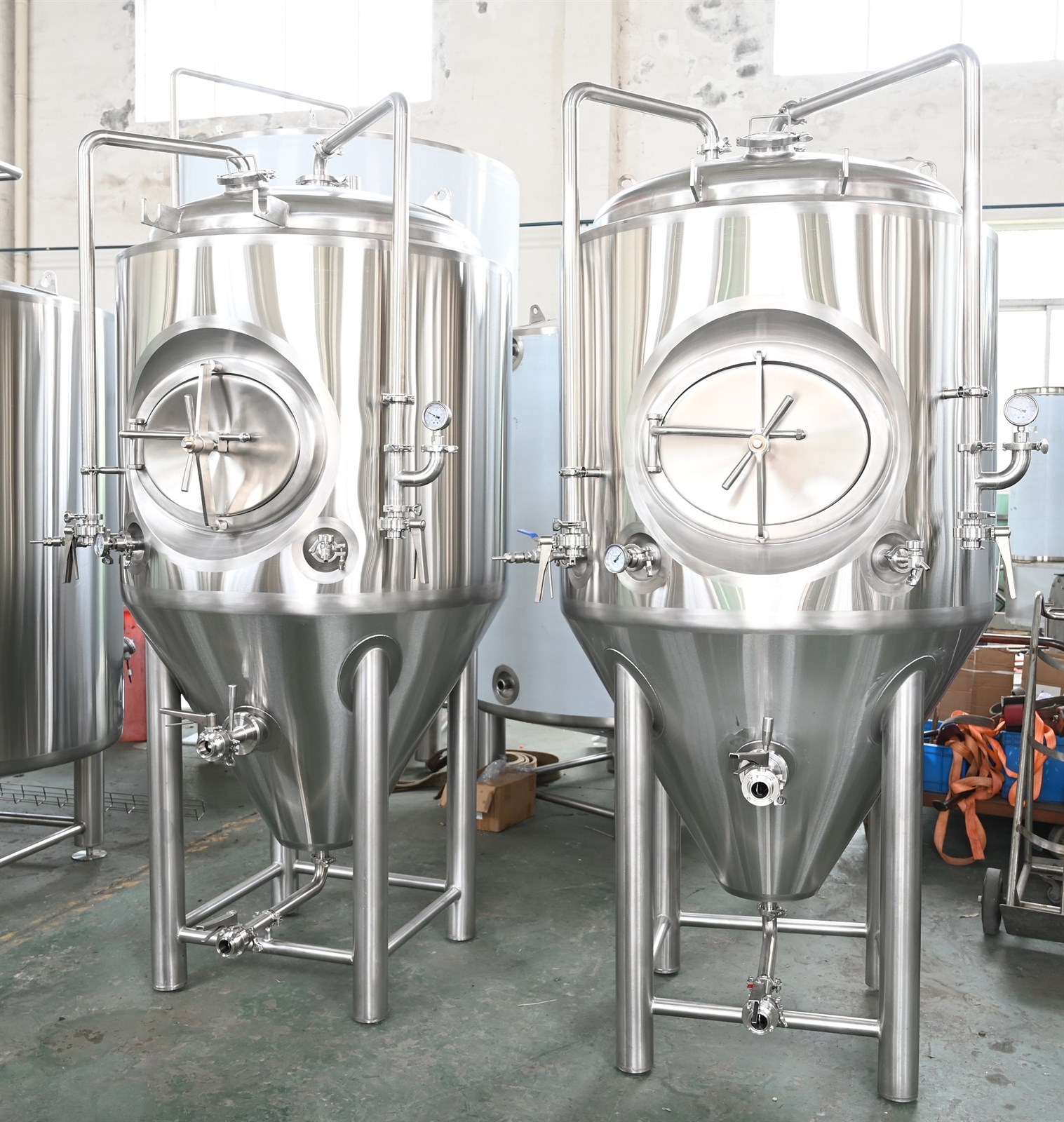 5bbl turnkey beer brewing system with FVS&BBTS