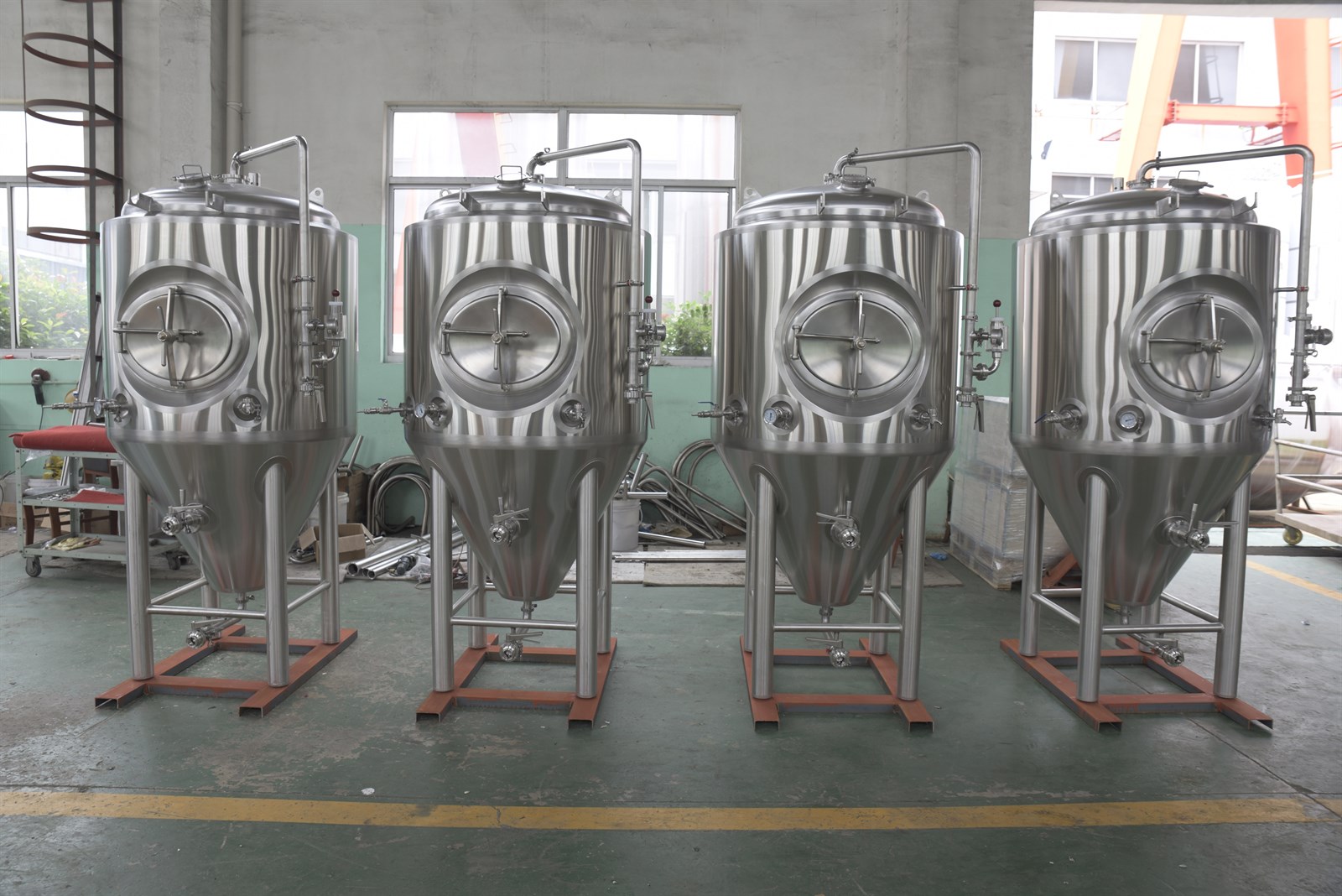 5bbl turnkey beer brewing system with FVS&BBTS