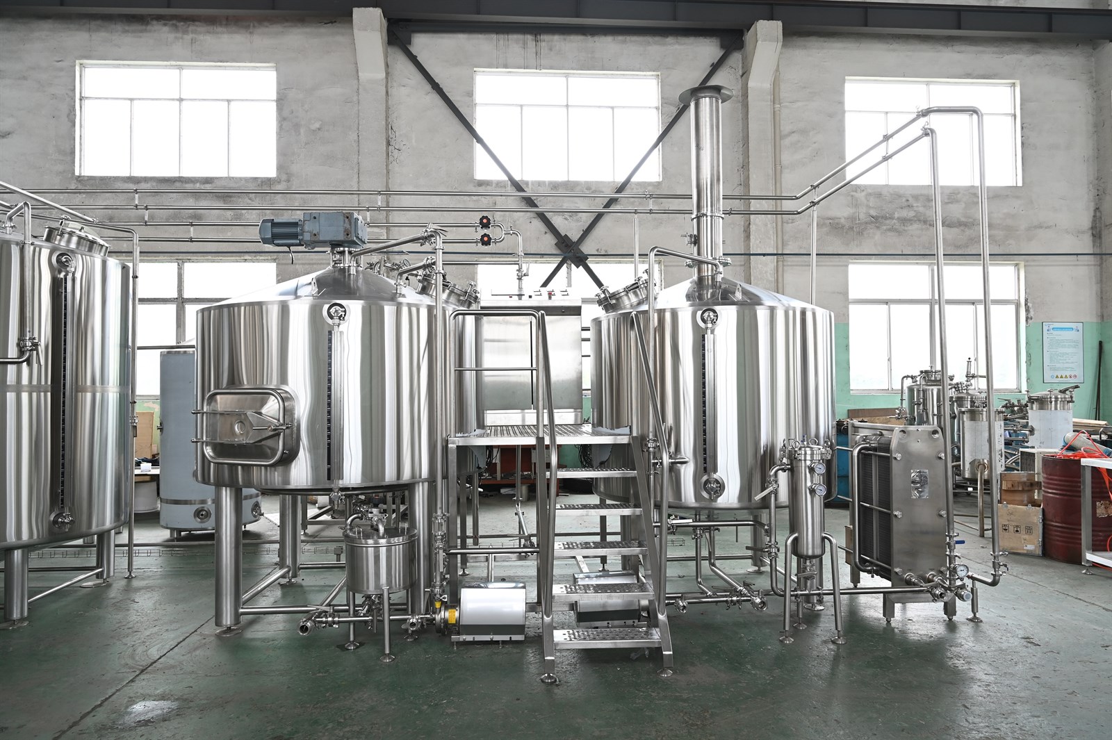 15bbl steam 2vessels brewing system with beer fermenters and brite ...
